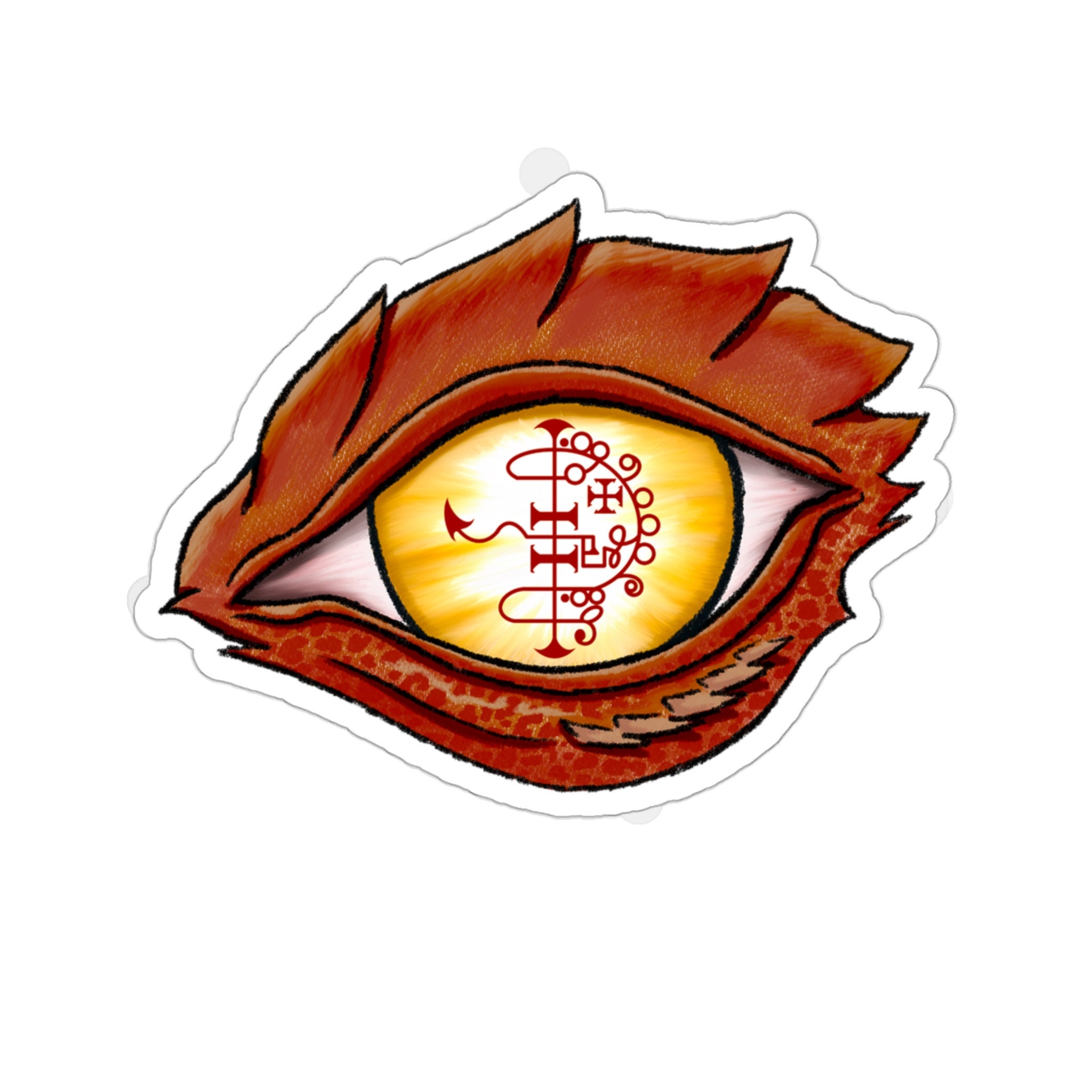Asmodeus Dragon Eye Sigil Sticker, Asmodeus Sticker, Sigil Sticker ...