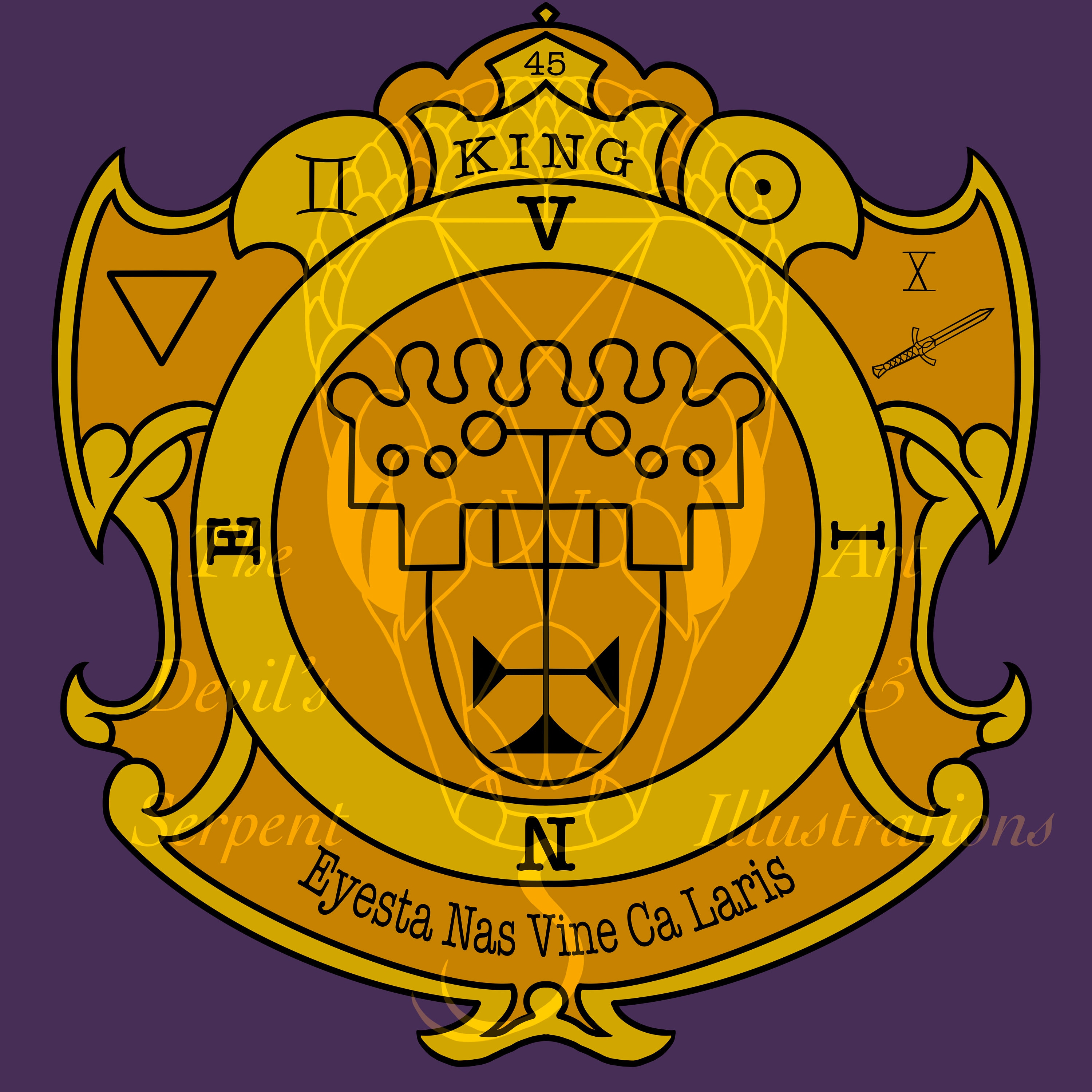 King Vine Goetic Information Sigil - Etsy