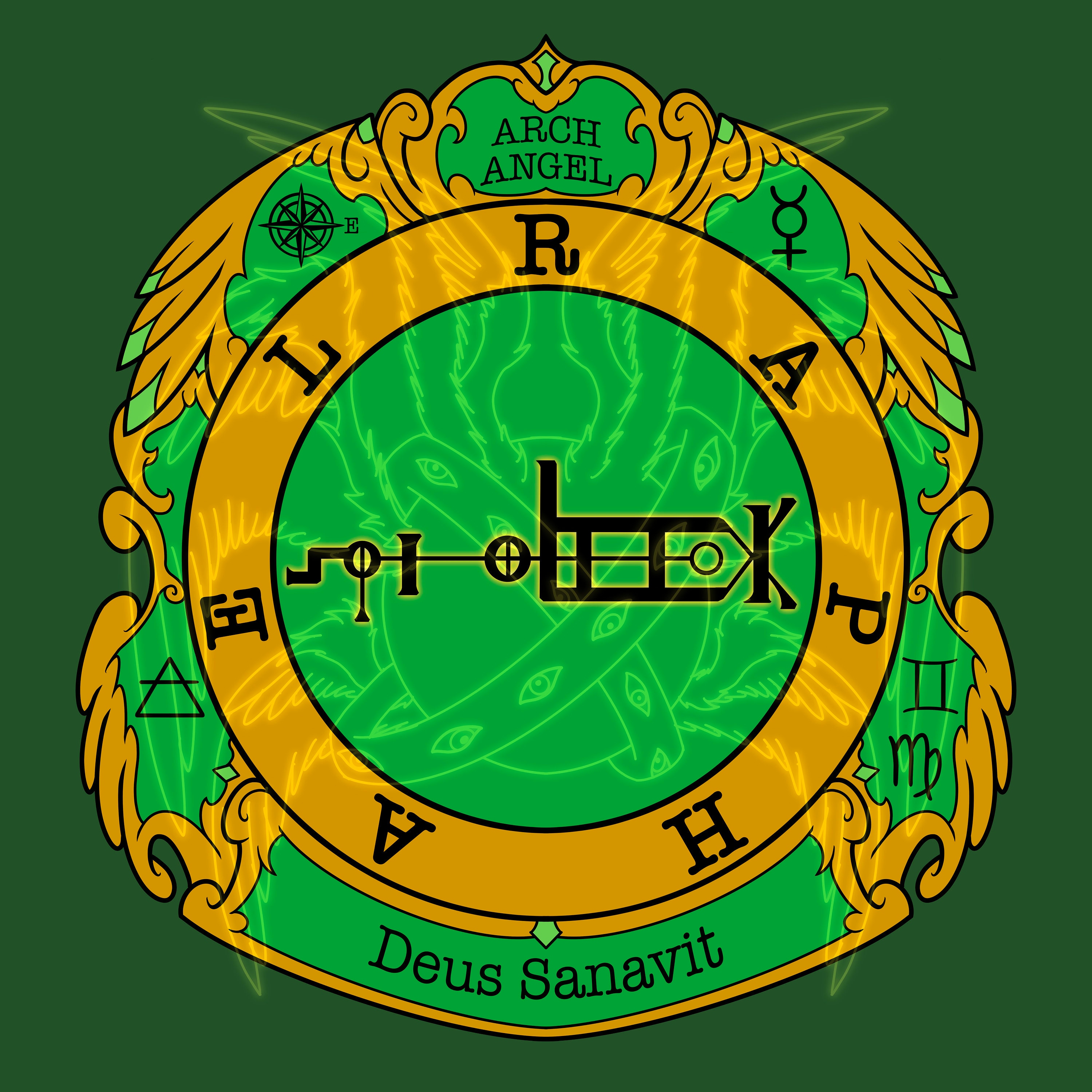 Archangel Raphael Information Sigil - Etsy