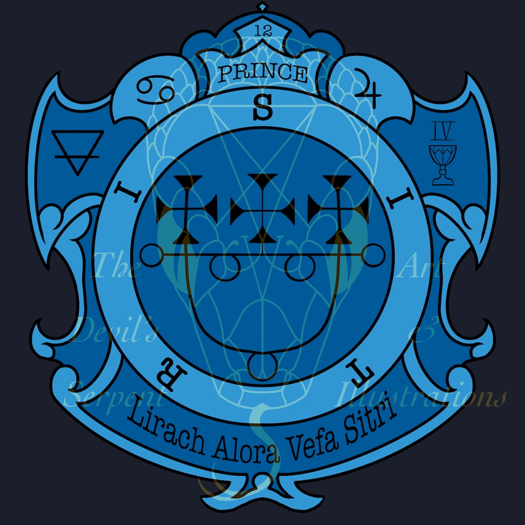 Prince Sitri Goetic Sigil Information Design - Etsy