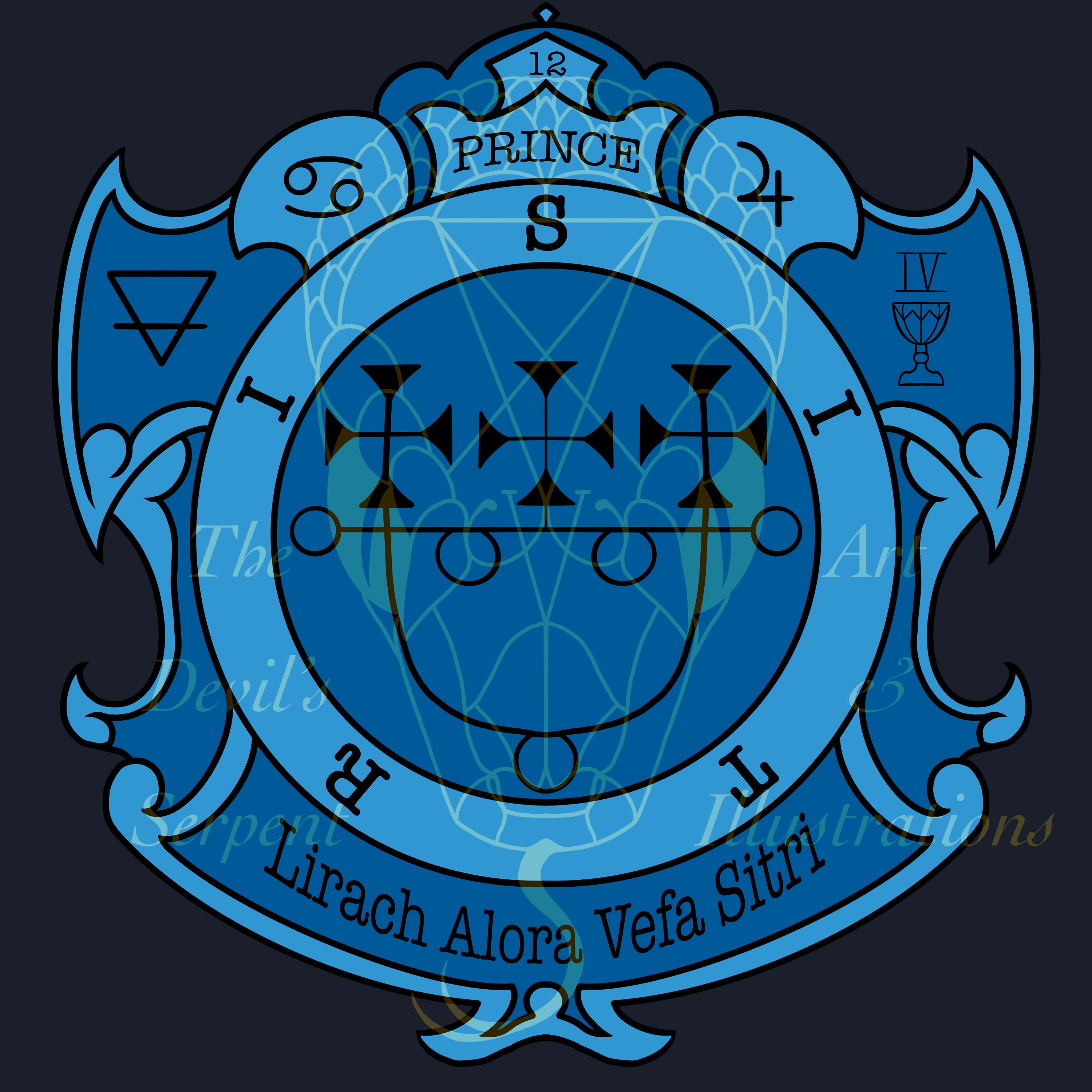 Prince Sitri Goetic Sigil Information Design - Etsy