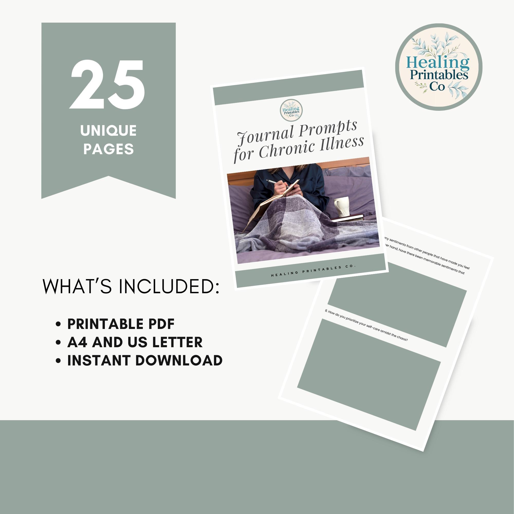 Chronic Illness Journal Prompts: Symptom Tracker (PDF Download) - Etsy
