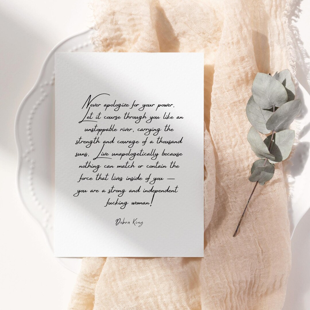 Live Unapologetically Poem Print: Motivational Empowerment Art (digital ...
