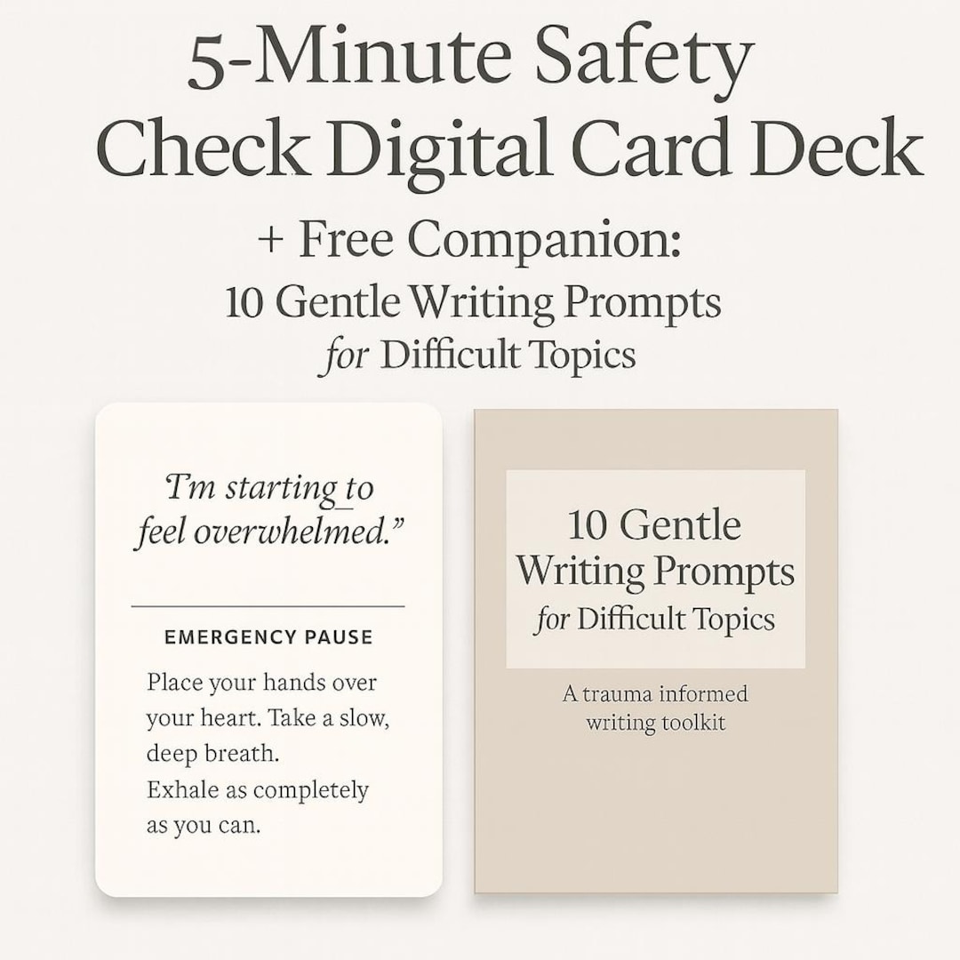 Trauma-informed Writing Toolkit | Digital Safety Check Flip Cards ...