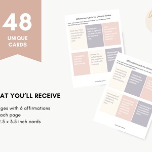Affirmation Cards for Chronic Illness PDF, Chronic Illness Cards, Daily ...