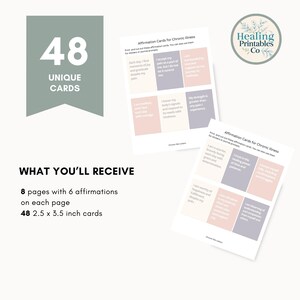Affirmation Cards for Chronic Illness PDF, Chronic Illness Cards, Daily ...