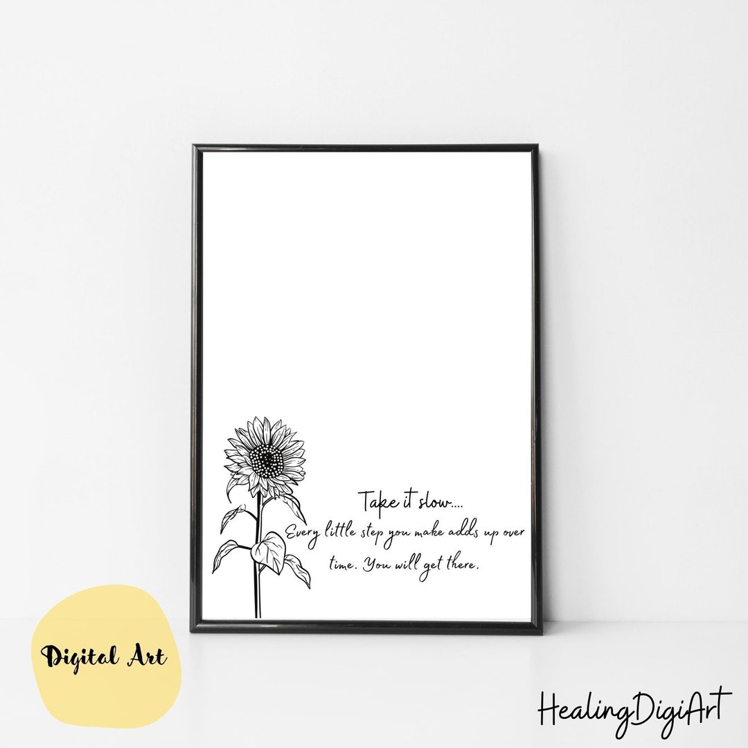 Every Little Step You Make Motivational Printable Art Quote, Healing ...