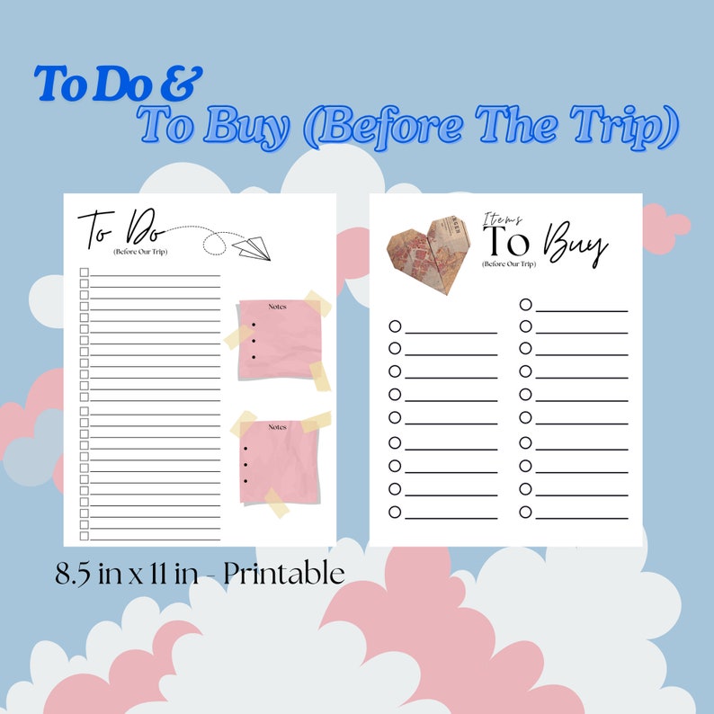 Simple Digital All-in-one Travel Planning PDF, Complete Travel ...