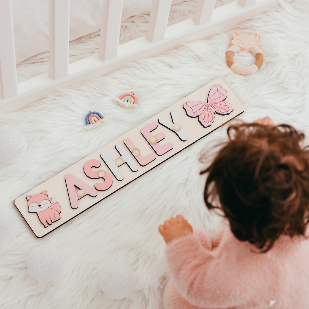 Personalized Name Puzzle for Kids, Baby Name Puzzle, Easter Gifts ...