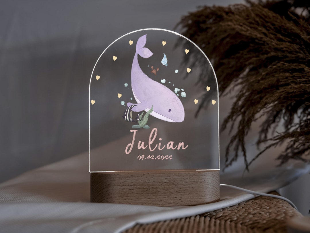 Cute Kawaii Whale Lamp for Bedroom Decor Whale Night Light - Etsy