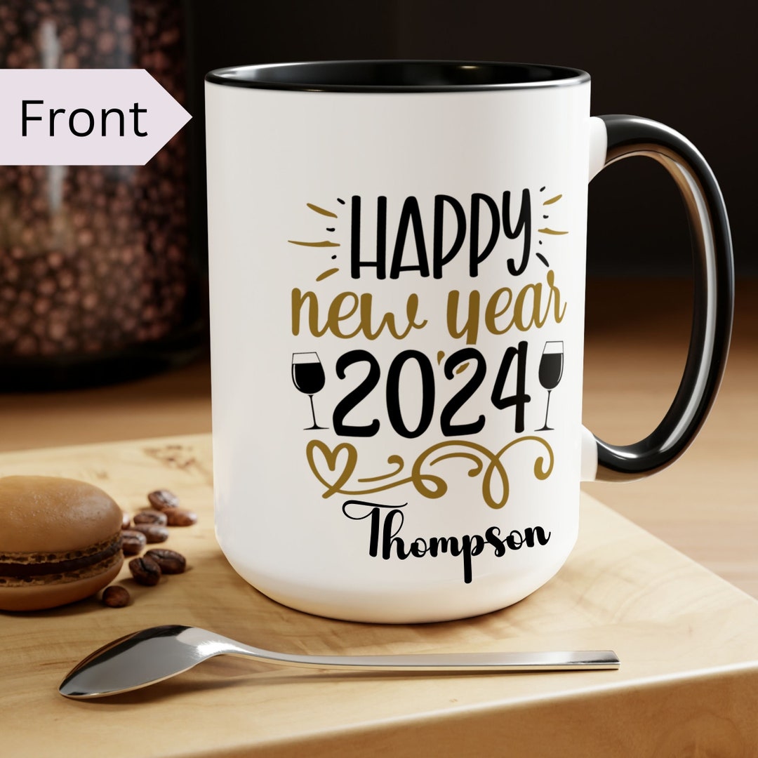Corporate Happy New Year Gift Mug, Personalized Gift Mug, Coworker New ...
