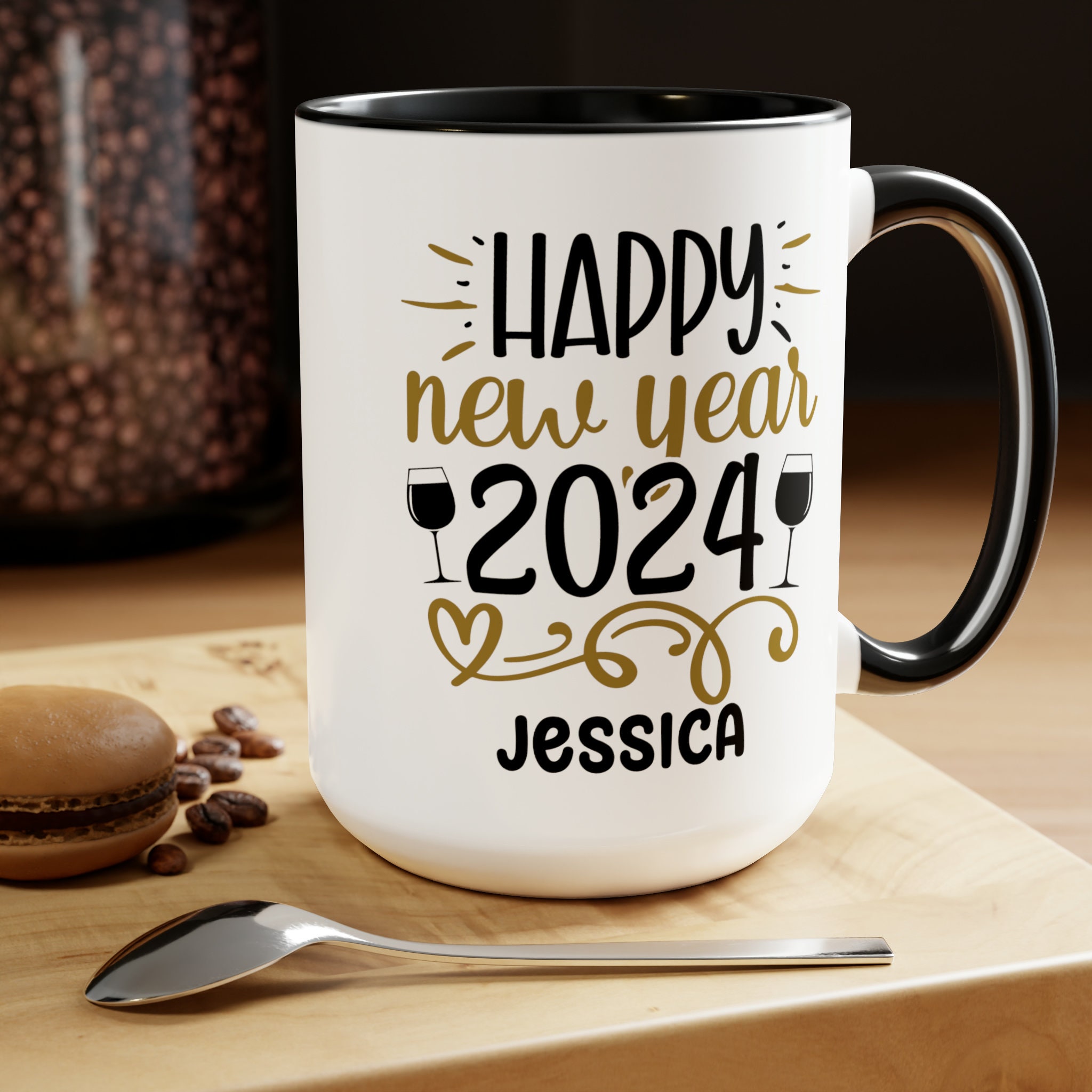 Corporate Happy New Year Gift Mug, Personalized Gift Mug, Coworker New ...