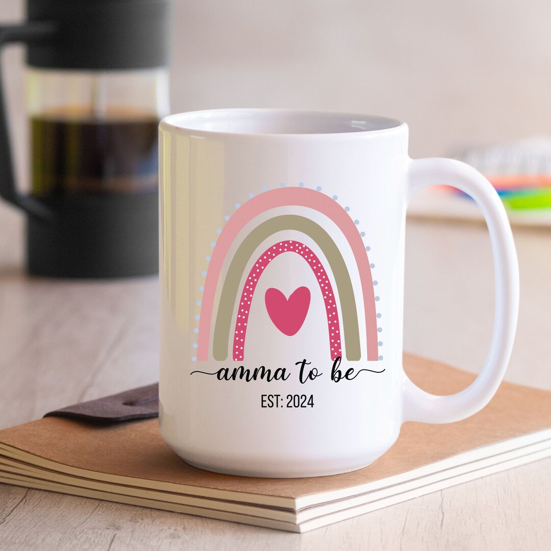 Custom Gift for Amma to Be Mama to Be Coffee Mug New Mom Announcement ...