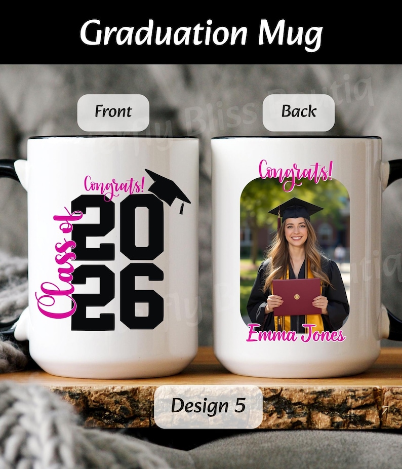 Custom Graduation With Picture and Name College, High School, Masters ...