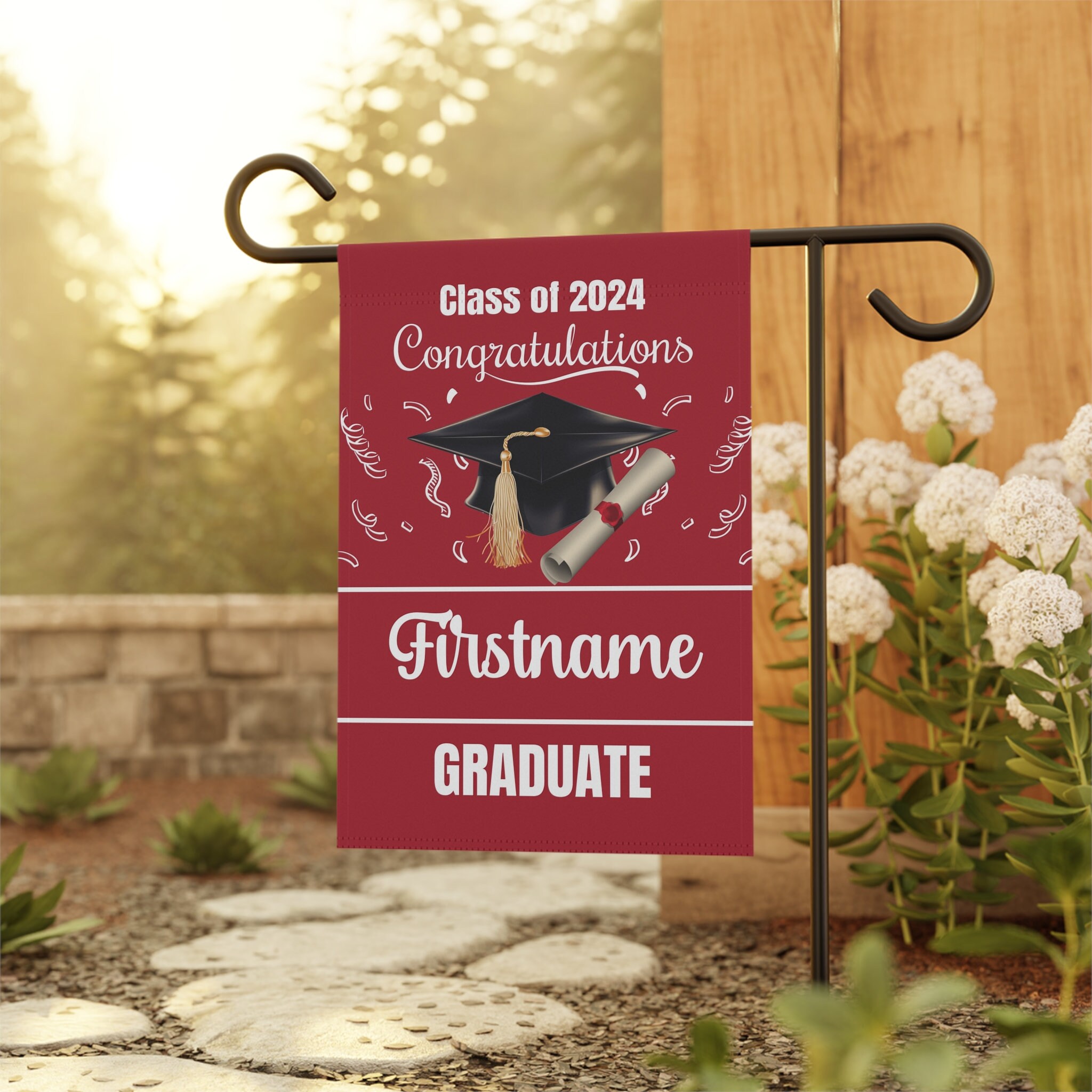 Custom Graduation Yard Flag College Bound Yard Flag Custom College Sign ...
