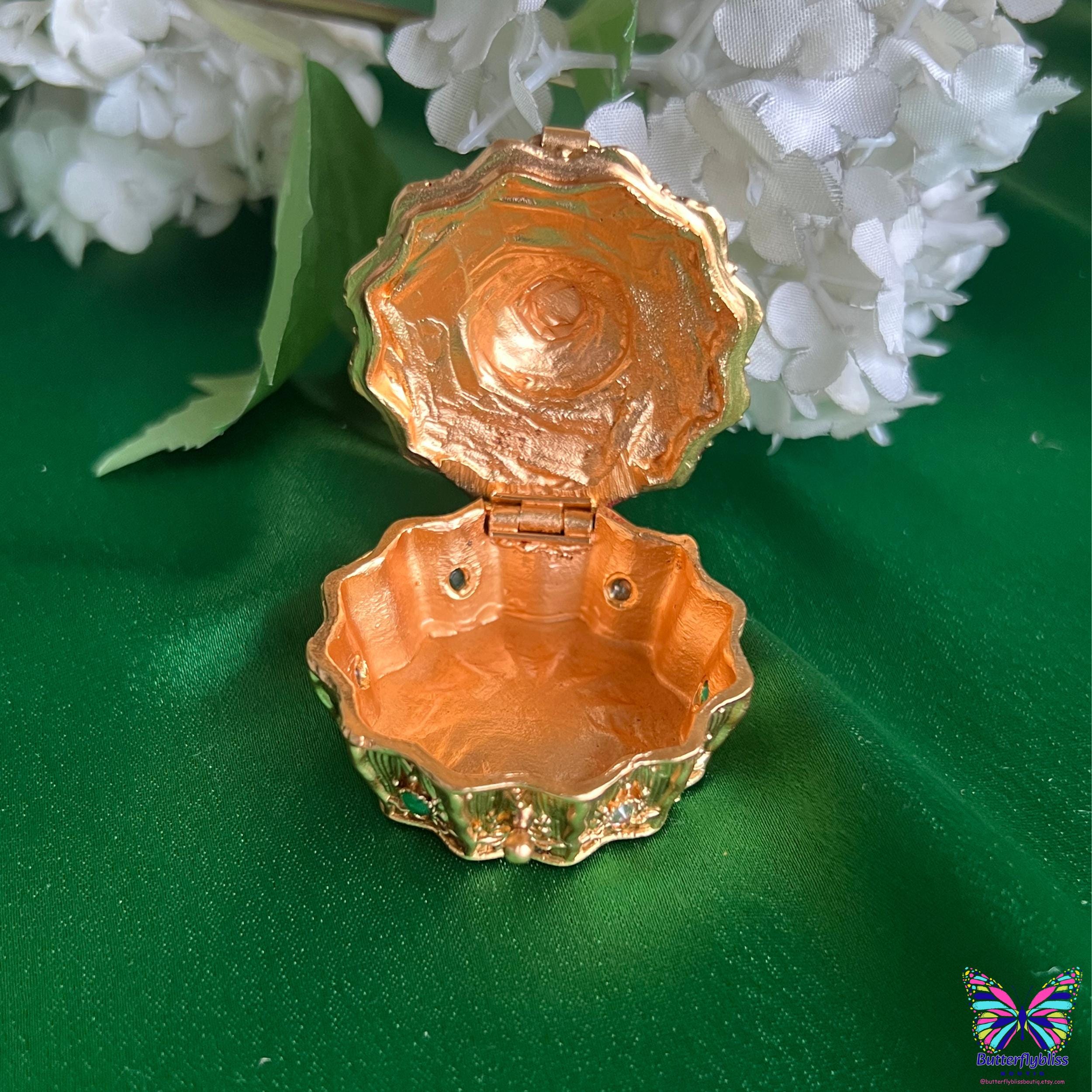 Haldi Kumkum Dabbi Gold Plated Sidoor Dabbie Small Sindoor Box Wedding ...