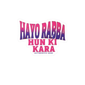 Hayo Rabba Hun Ki Kara Stiker Funny Indian Phrases Punjabi Slang Hindi ...