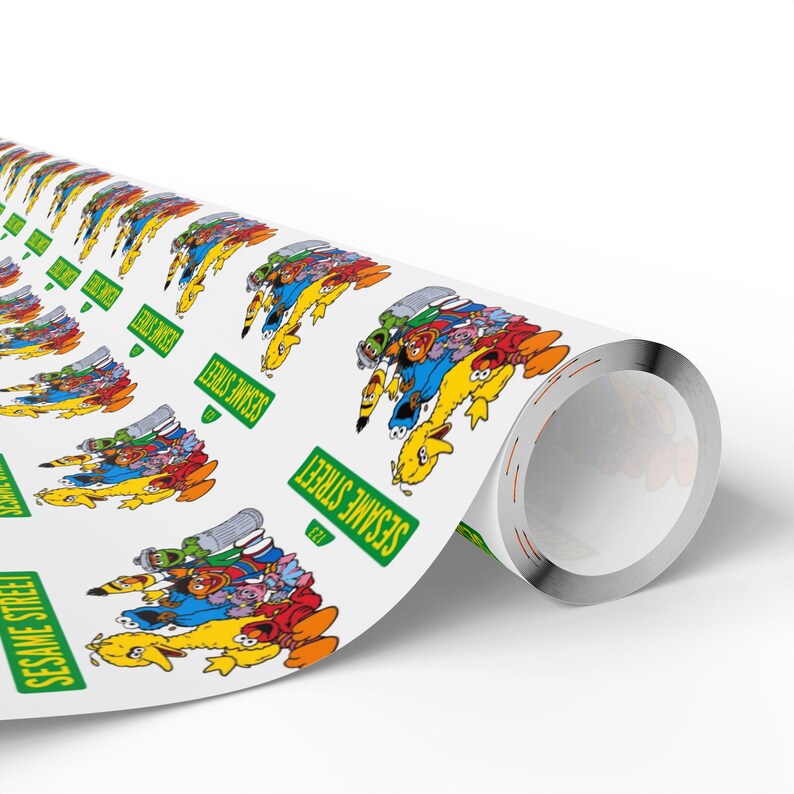 Sesame Street Characters Wrapping Paper - Etsy