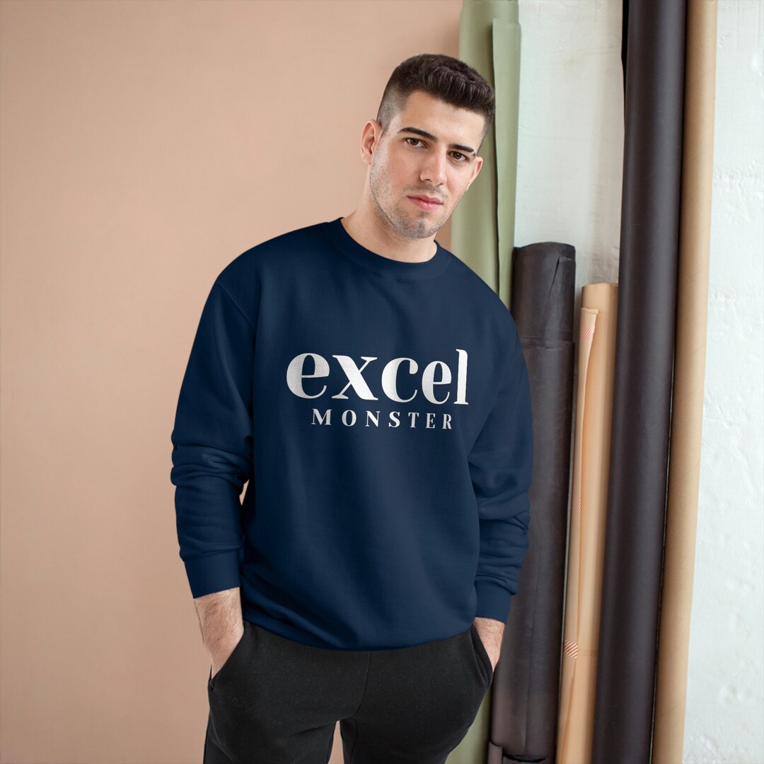 Excel Monster Champion Sweatshirt - Etsy