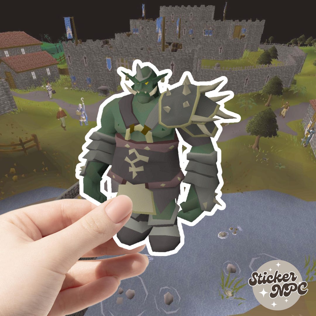 General Graador Sticker Old School Runescape Nerdy Video Game Stickers ...