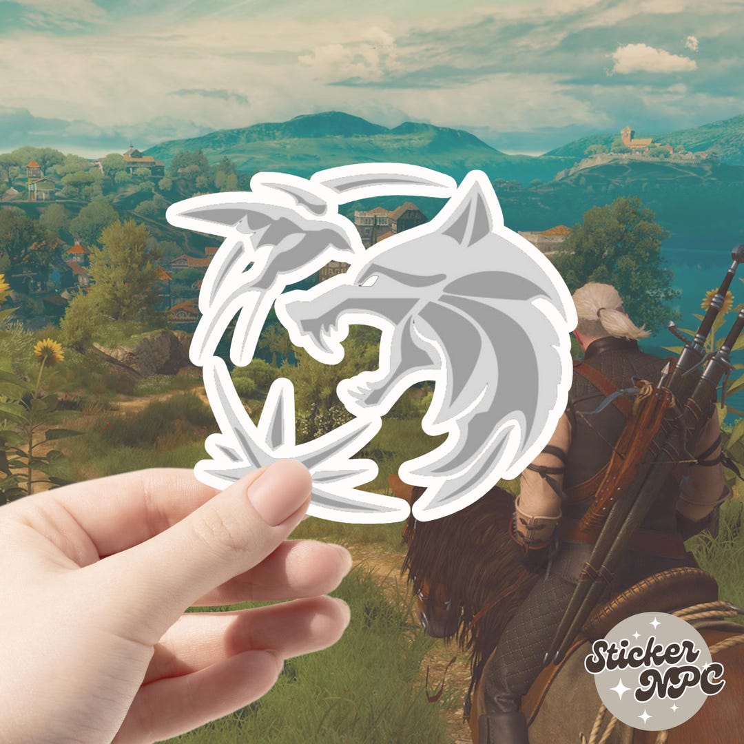 The Witcher Logo the Witcher Series Nerdy Book Stickers - Etsy