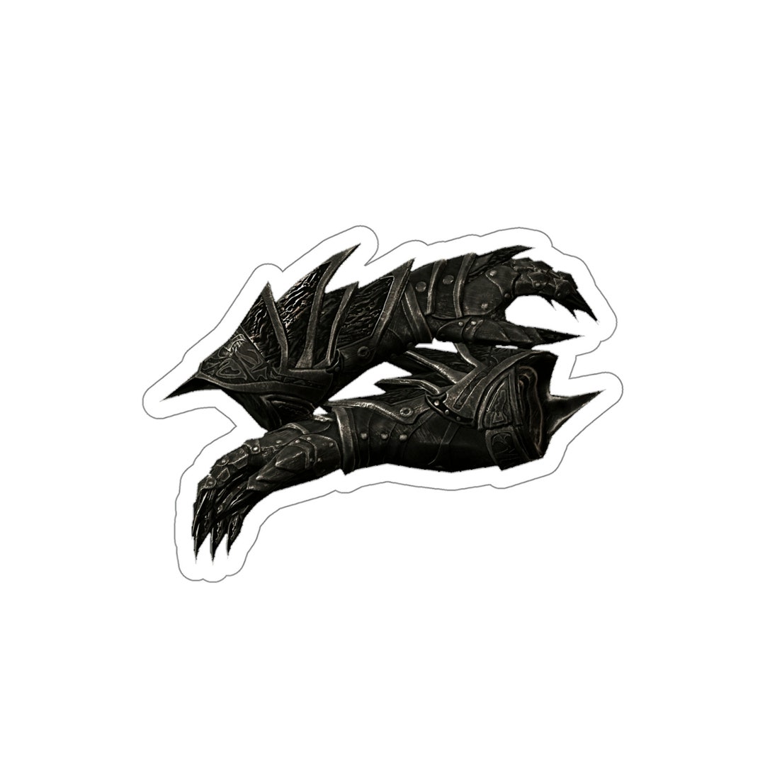 Daedric Gauntlets Skyrim Sticker - Etsy