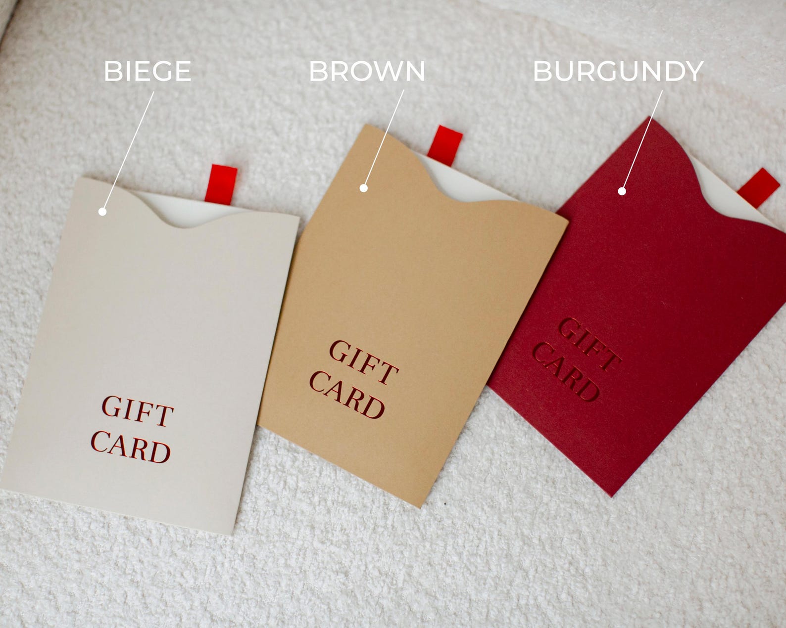 Gift Certificate for Woman, Gift Card in Burgundy Envelope, Gift for ...