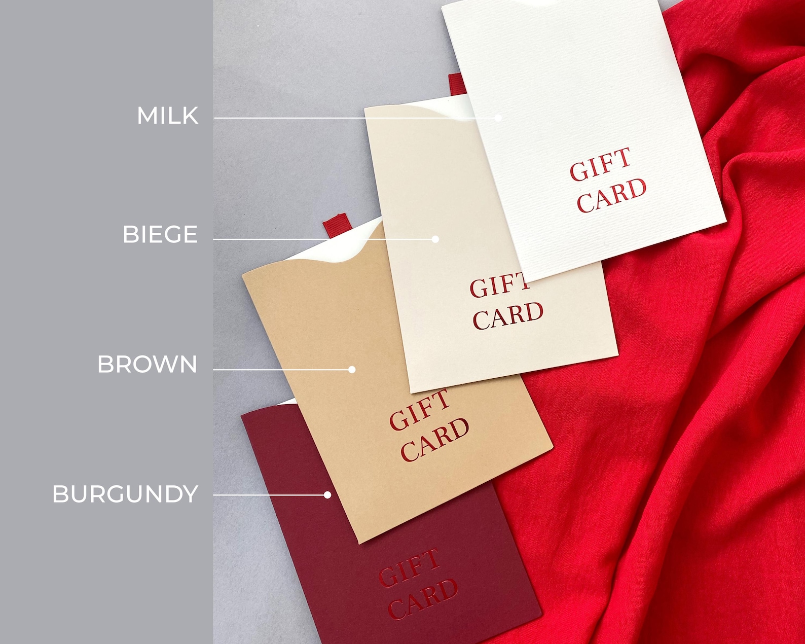 Gift Certificate for Woman, Gift Card in Burgundy Envelope, Gift for ...