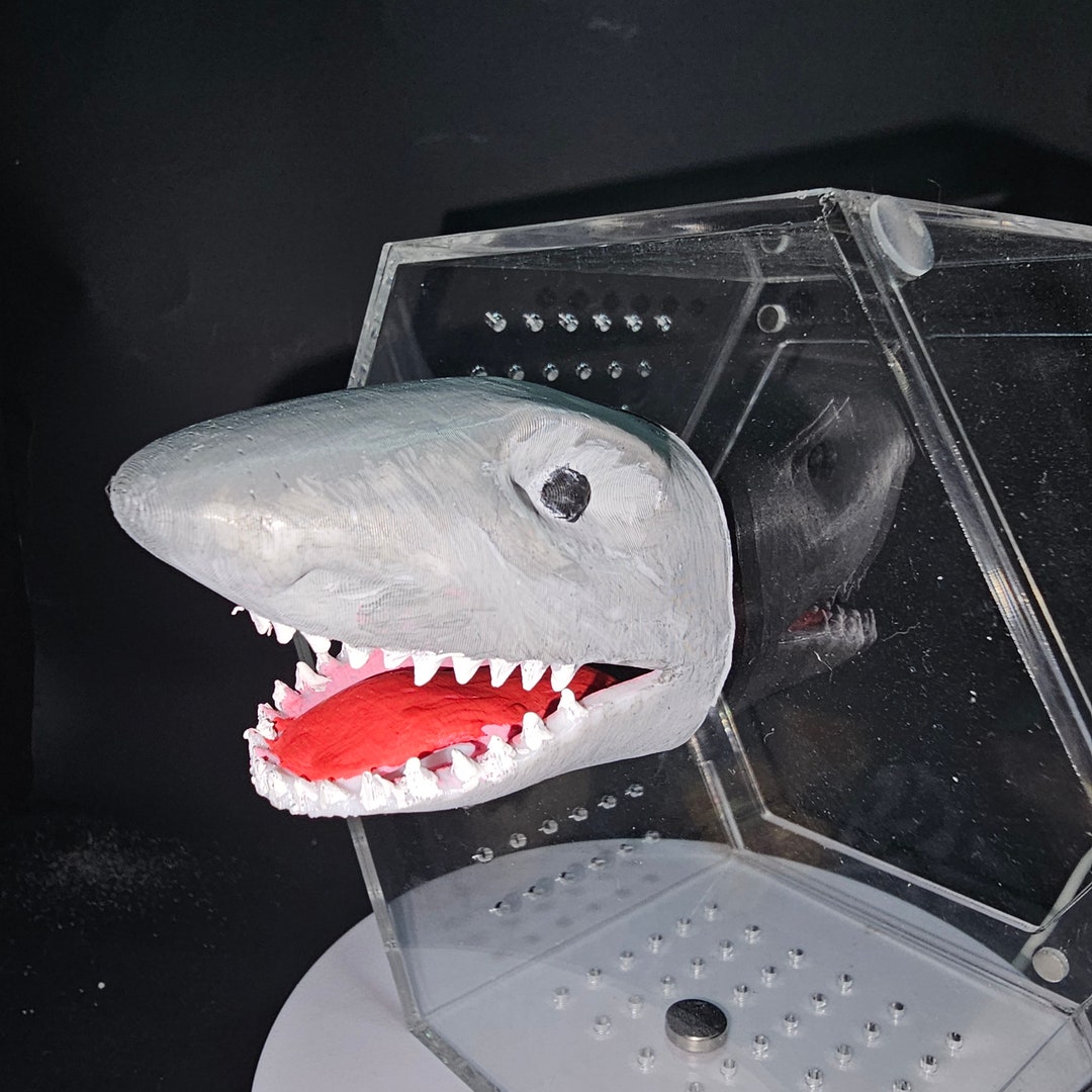 3D Printed Shark Head Jumping Spider Platform Hide - Etsy