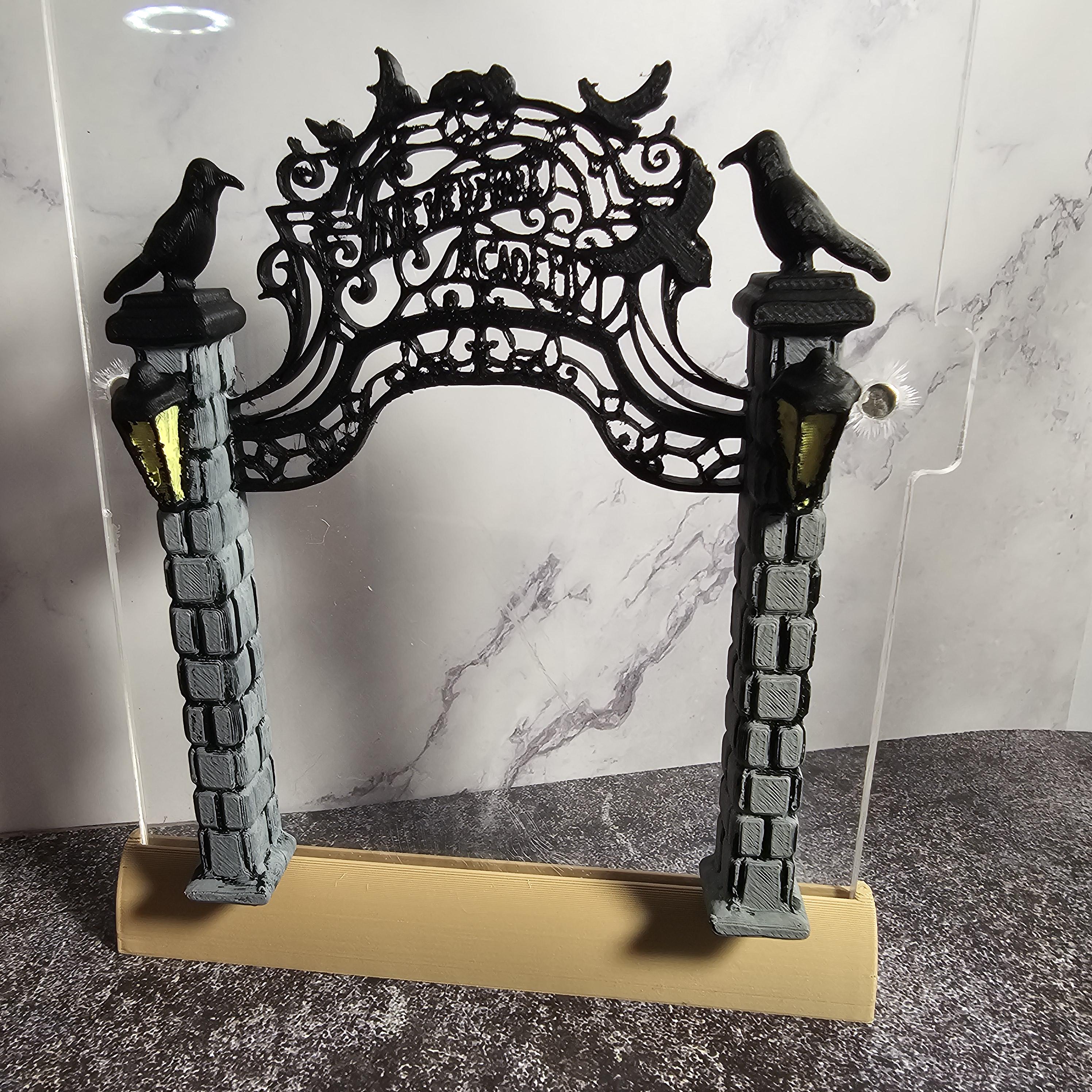 3D Printed and Handpainted "wednesday" Themed Jumping Spider Enclosure ...