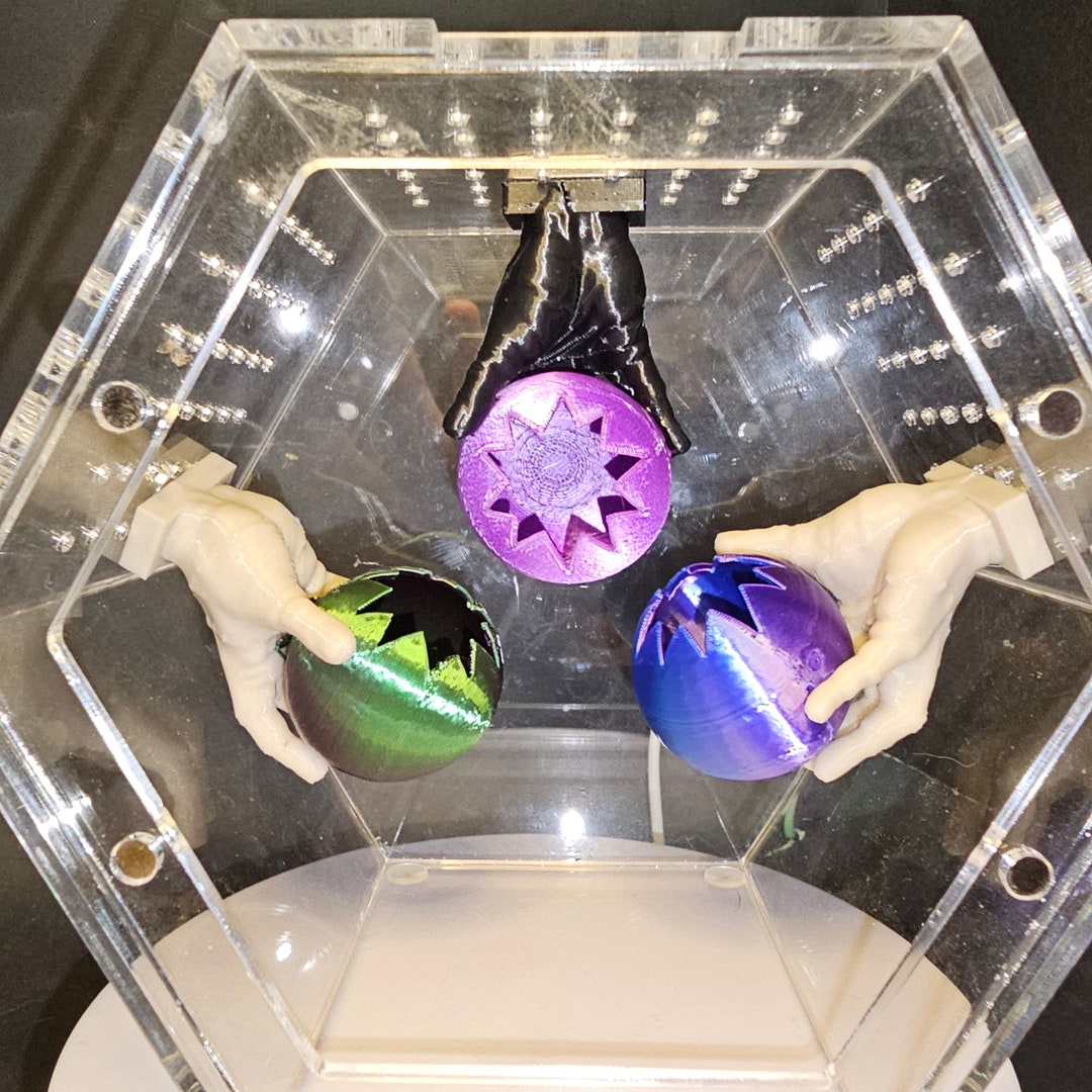 3D Printed Magnetic Hand Holding a Sphere Spider Hide - Etsy