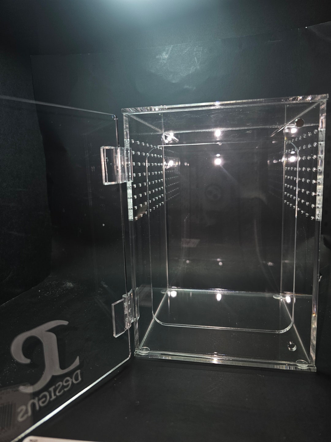 JC Designs Original Acrylic Hinged Front Opening Arboreal Enclosure ...