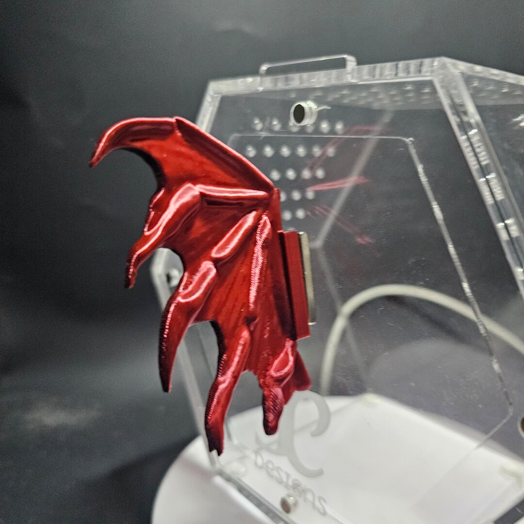 3D Printed Magnetic Dragon Wing Jumping Spider Platform Enclosure Decor ...