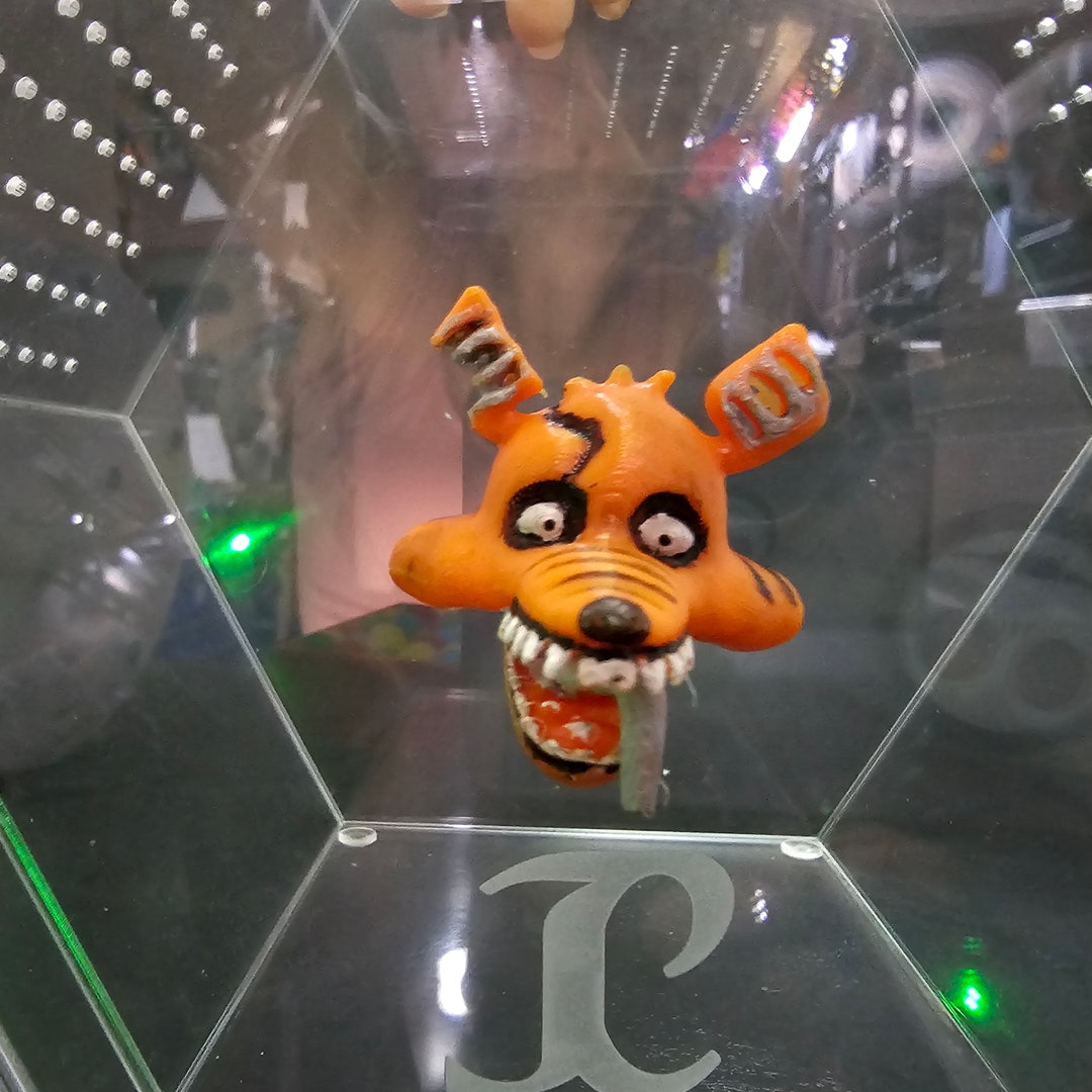 3D Printed FNAF Inspired Foxy Mask Magnetic Jumping Spider Hide - Etsy