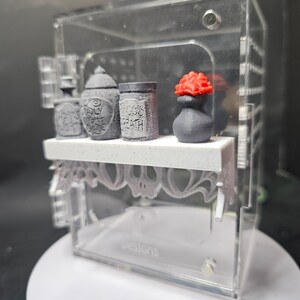 3D Printed Magnetic Sally Potion Shelf With Rose Jumping Spider ...