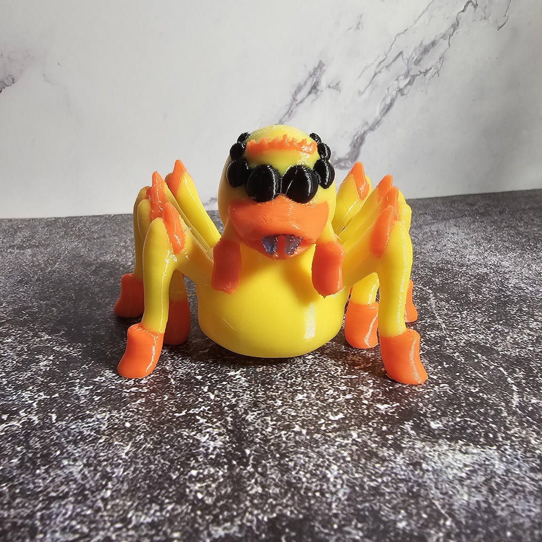 3D Printed Spooder Duck, "rubber Duck" Jumping Spider Combo - Etsy