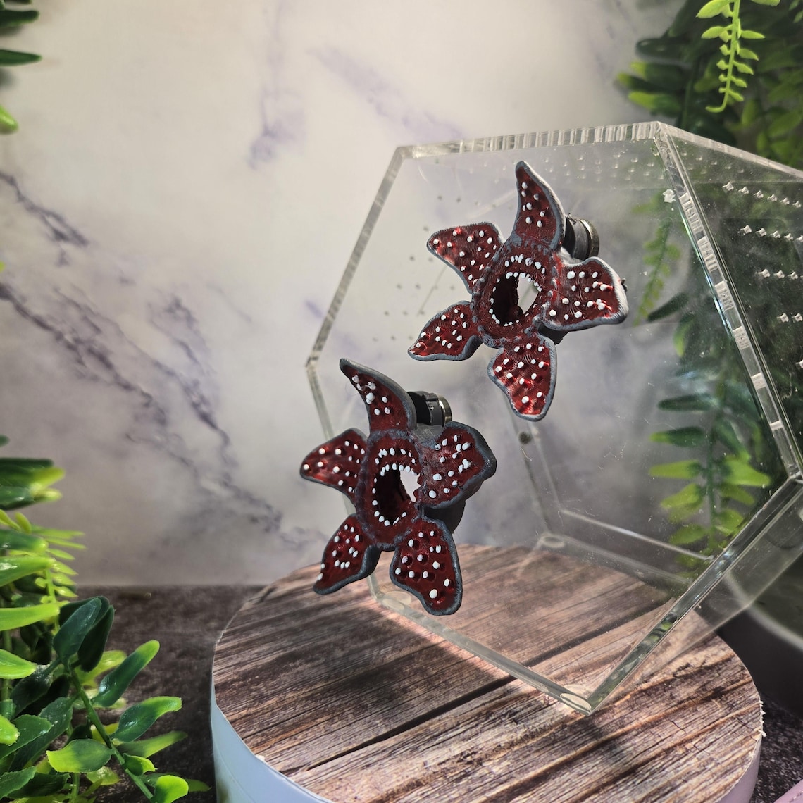 3D Printed Demogorgon Jumping Spider Hide Magnetic Hand-painted - Etsy