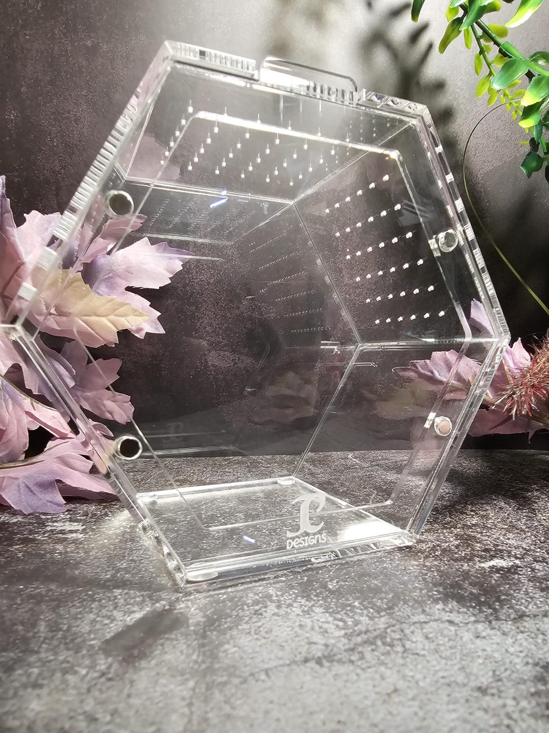 JC Designs Original Acrylic Front Open Hexagon Enclosure Designed for ...