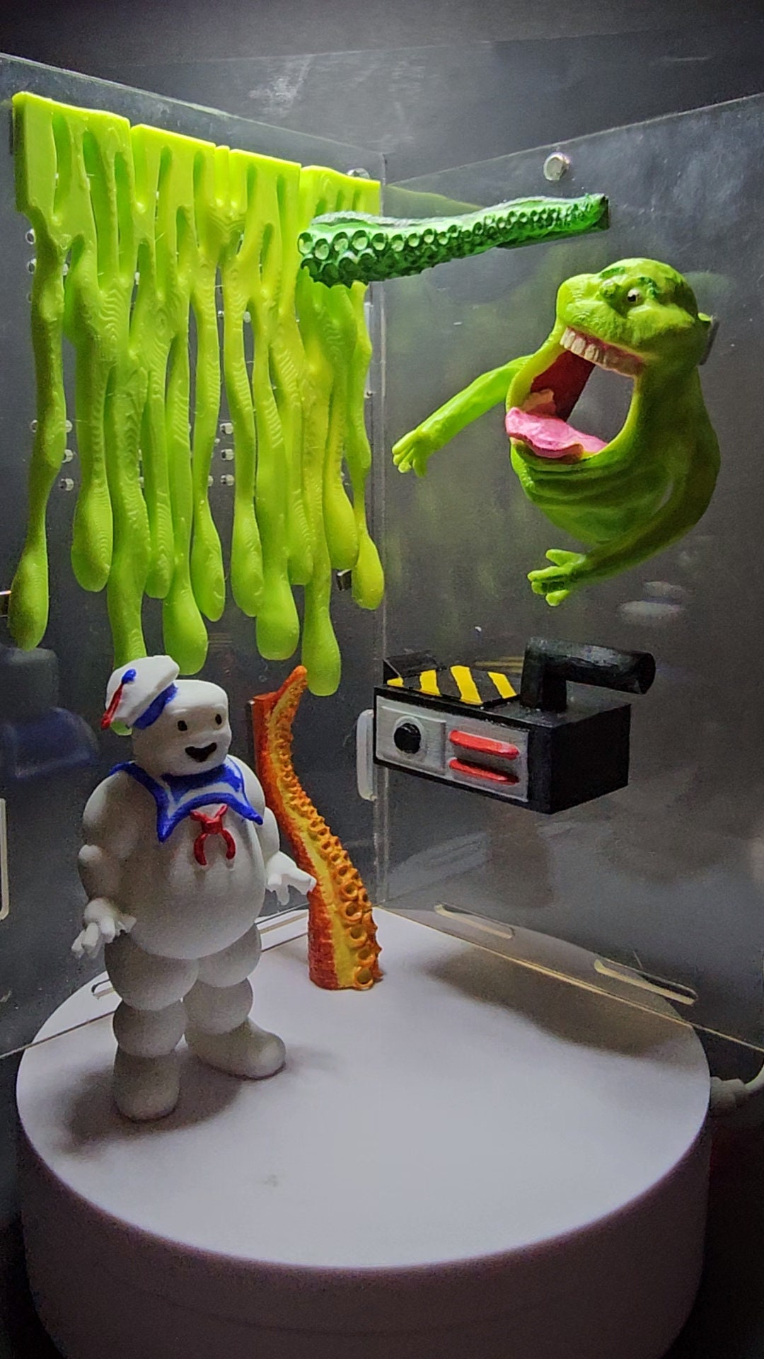 3D Printed and Handpainted Ghost Catcher Themed Jumping Spider ...