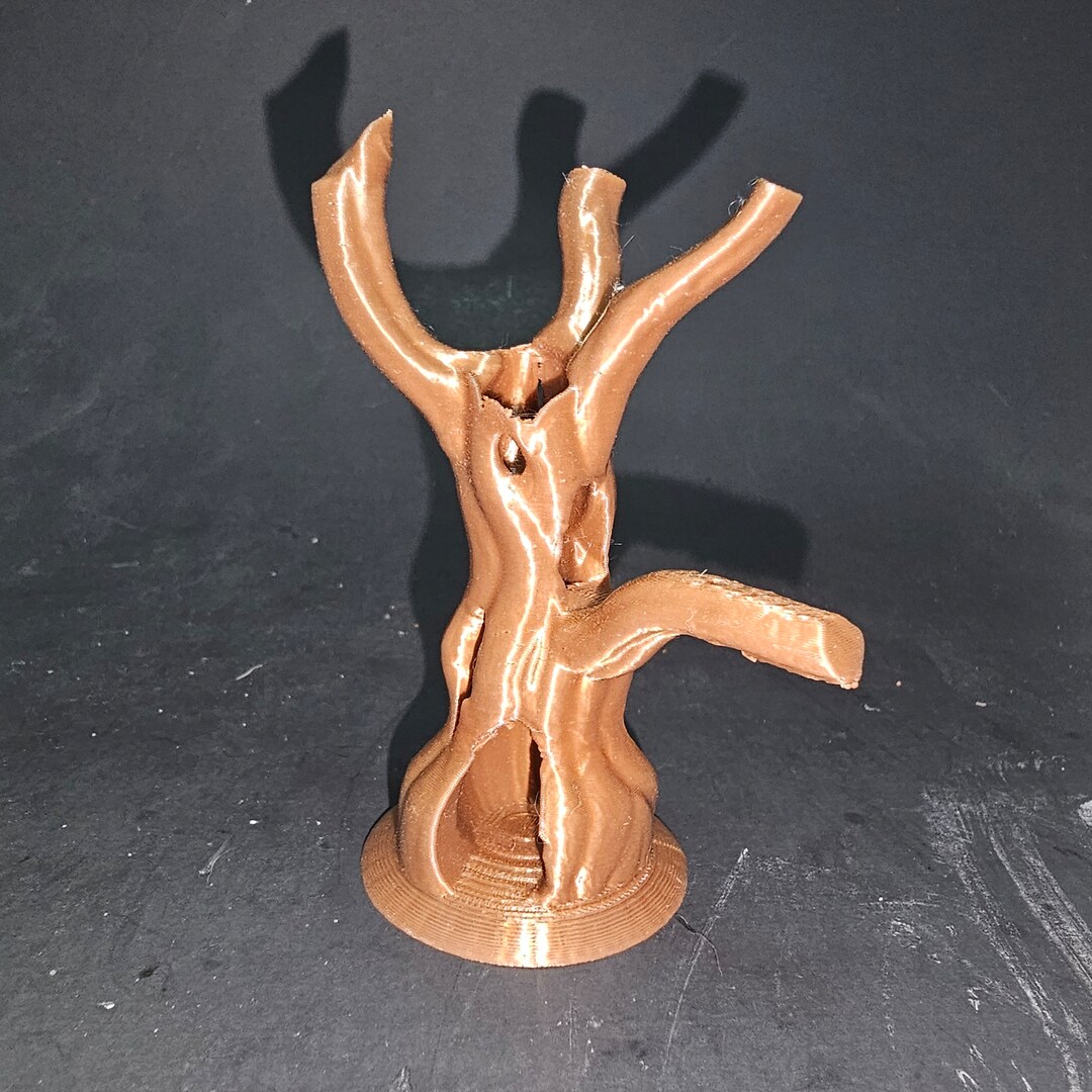 3D Printed Hollow Tree Base Spider Hide - Etsy