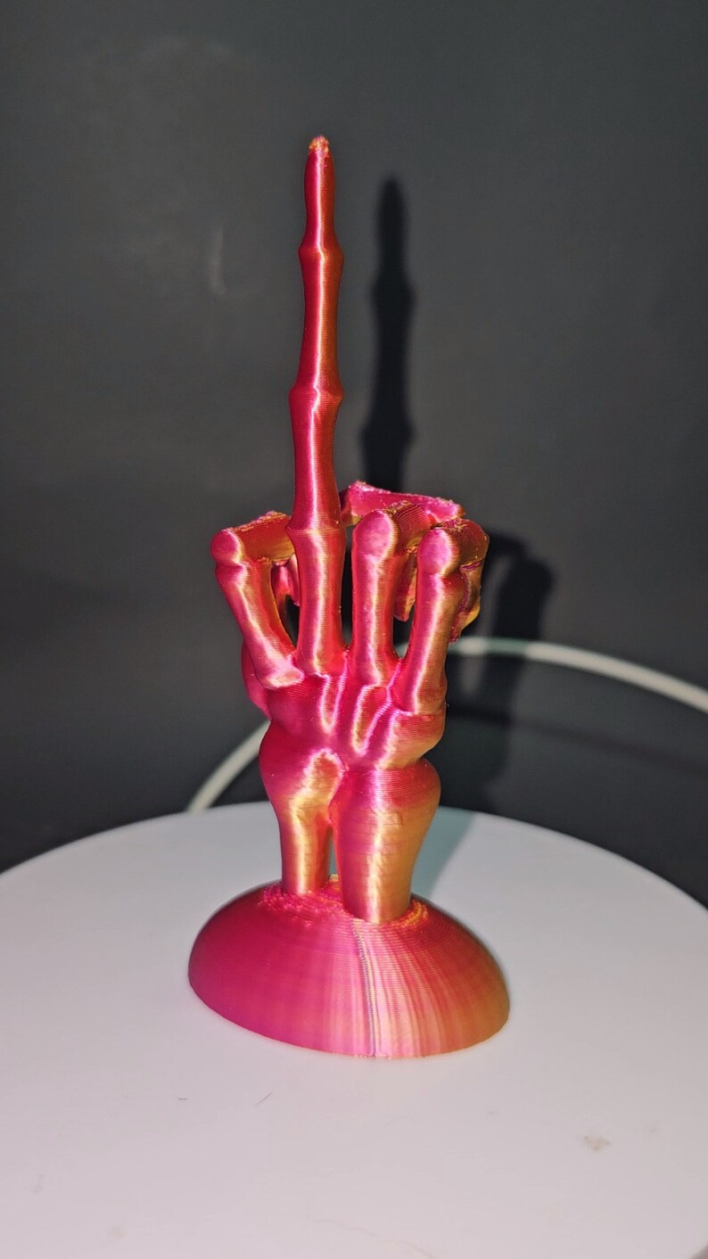 3D Printed Skeleton Middle Finger Jumping Spider Base Decor - Etsy