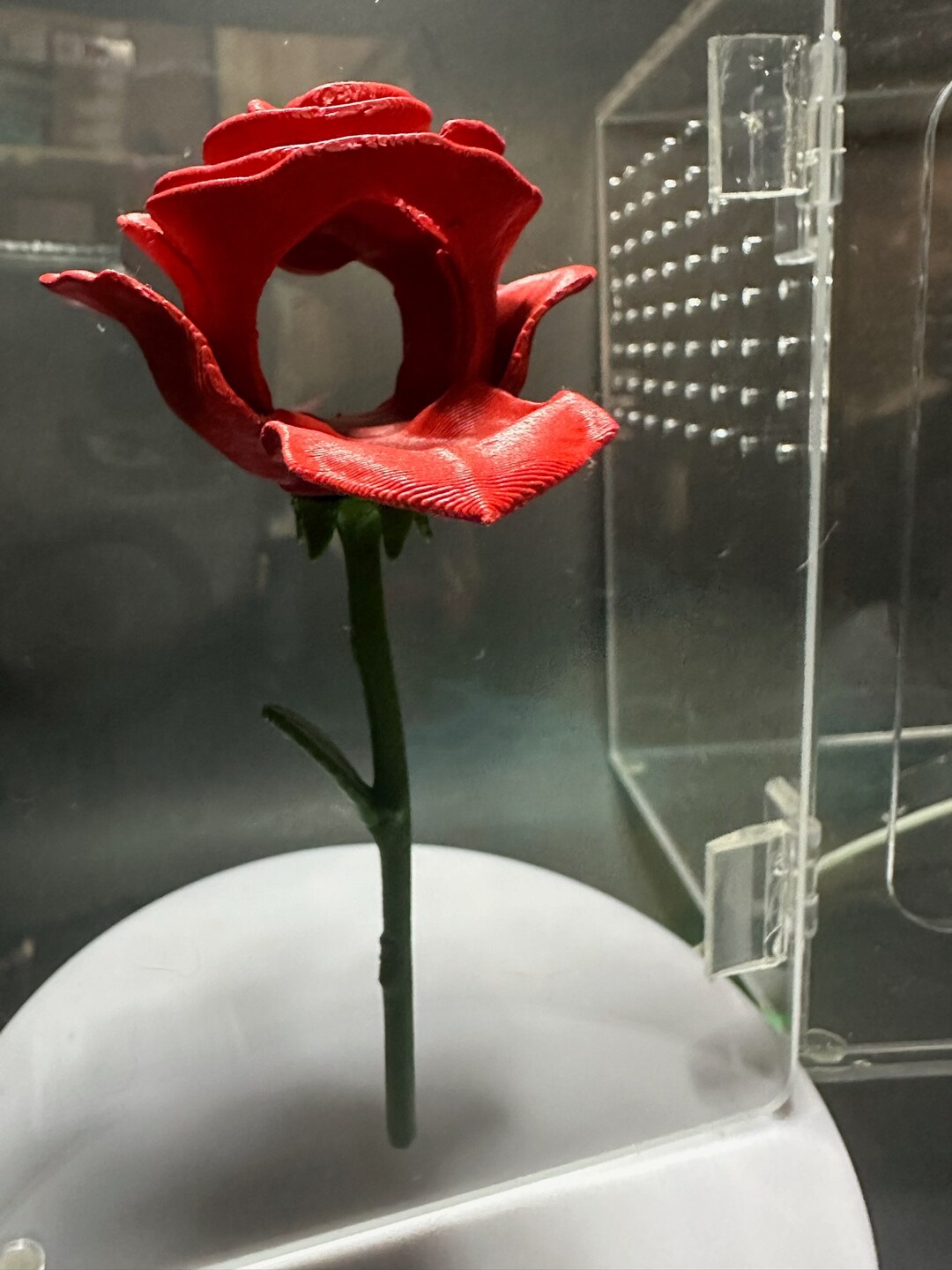 3D Printed Magnetic Open Back Rose Jumping Spider Hide Enclosure Decor ...