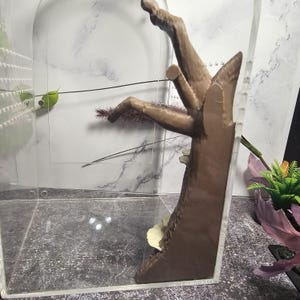 3D Printed Magnetic Tree With Peek-through Hole Jumping Spider Hide ...