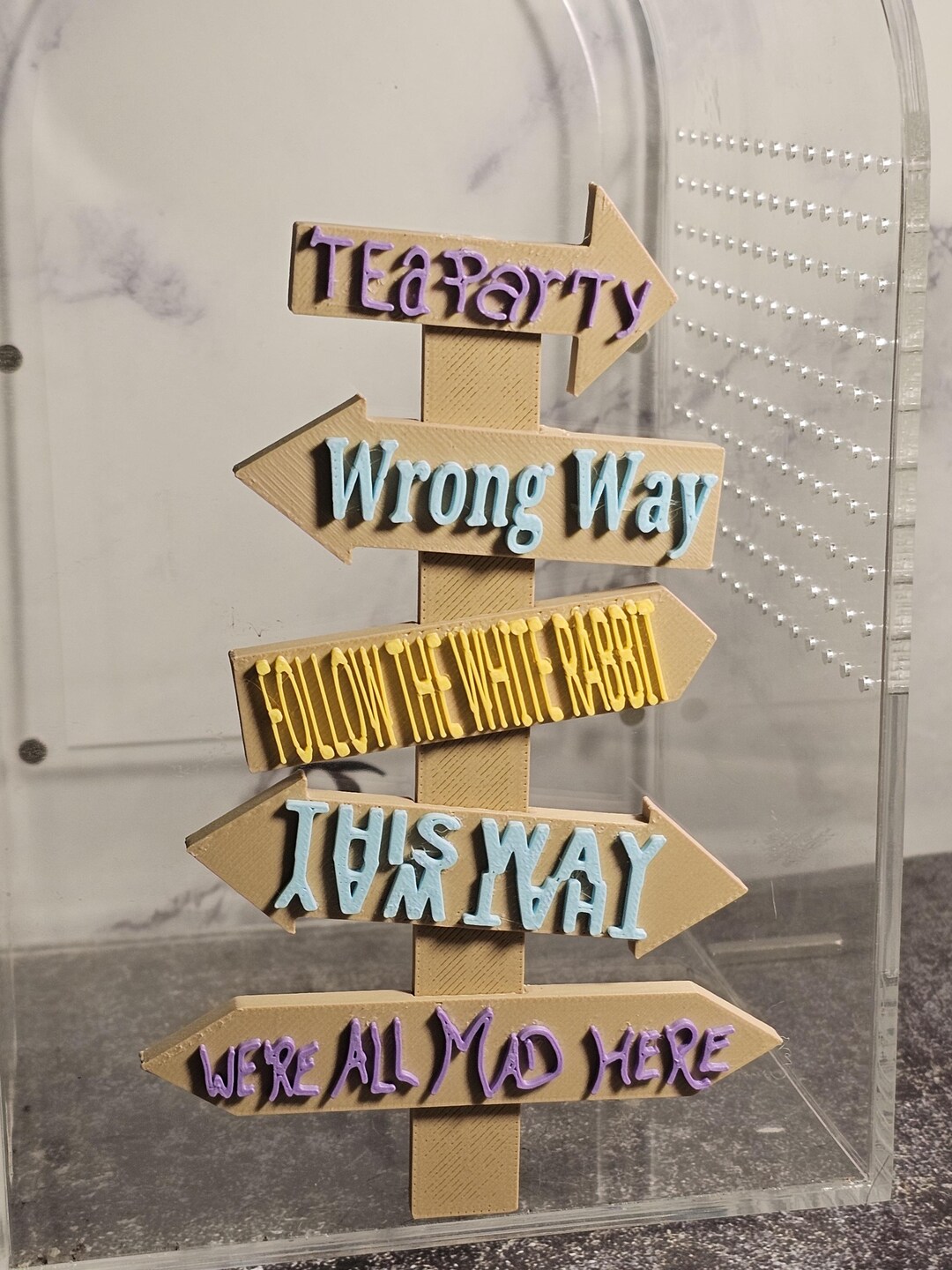 3D Printed This Way That Way Sign Jumping Spider Platform Hide - Etsy