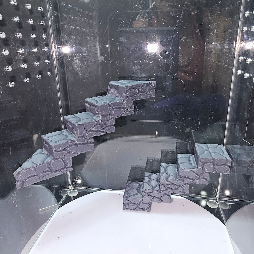 3D Printed Stone Staircase Jumping Spider Hide Terrarium Decor - Etsy