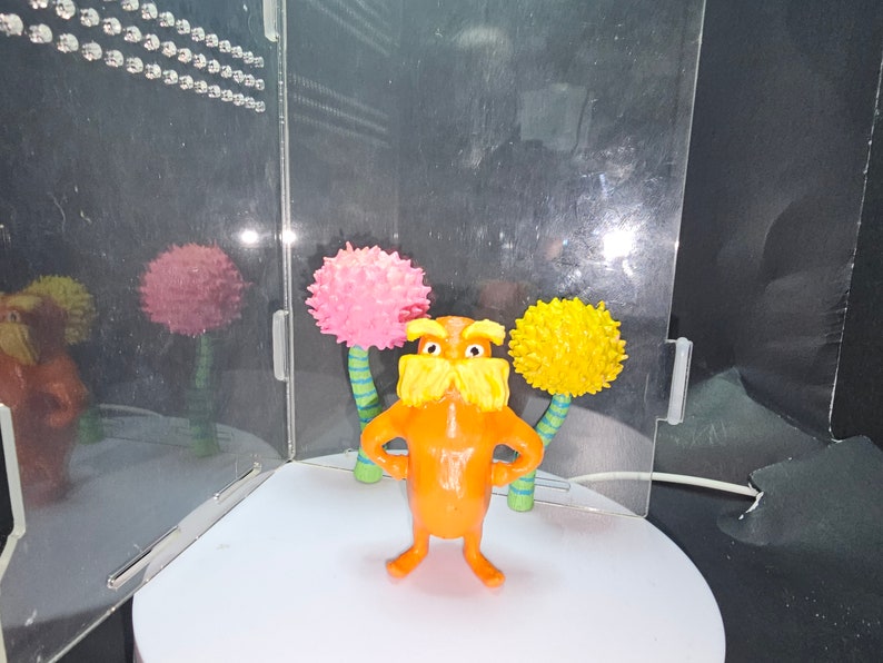 3D Printed and Handpainted Lorax Themed Jumping Spider Enclosure Decor ...