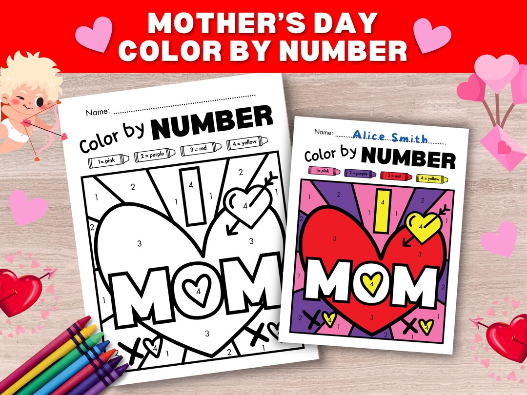 Mothers Day Coloring Page, Mother's Day Gift, Preschool Activity ...
