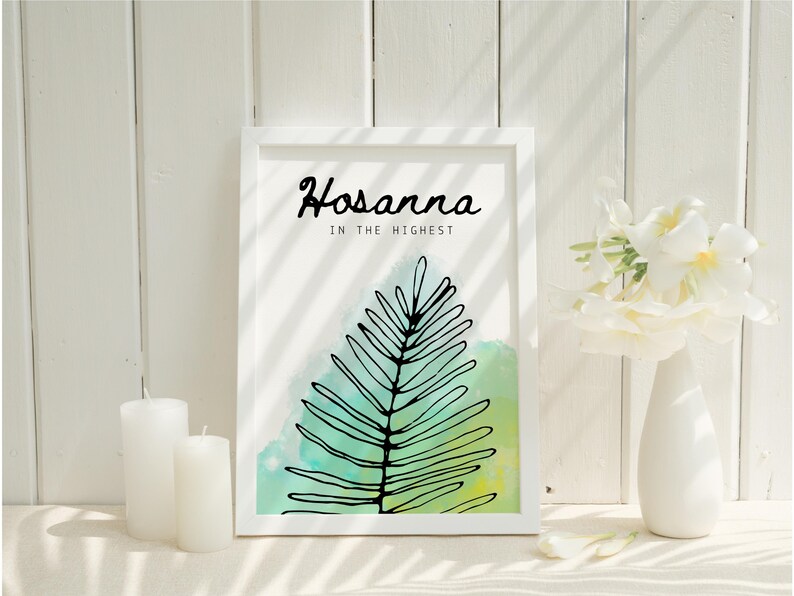 Hosanna in the Highest, Printable Easter Art, LDS Wall Art, Christian ...
