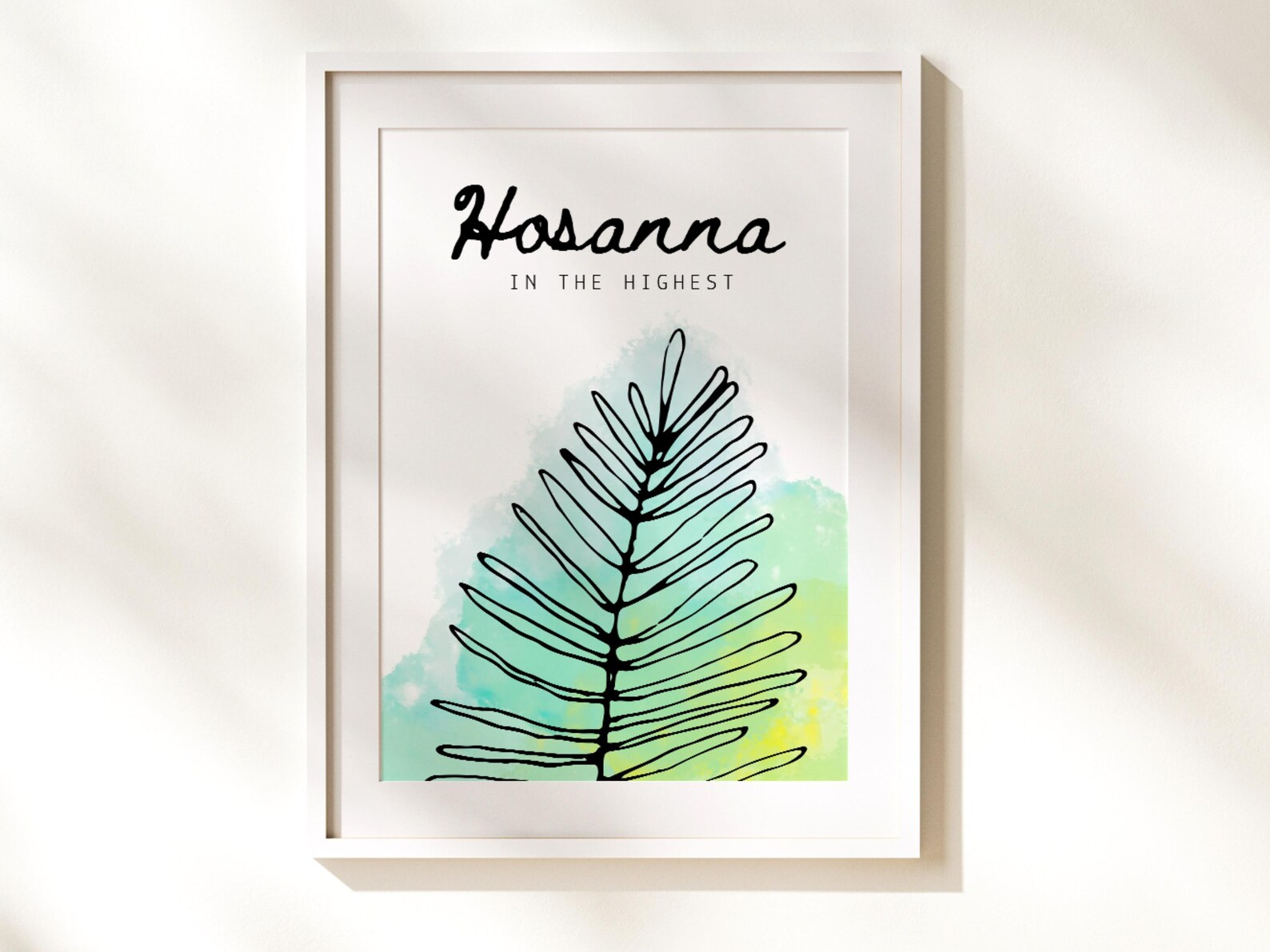 Hosanna in the Highest, Printable Easter Art, LDS Wall Art, Christian ...