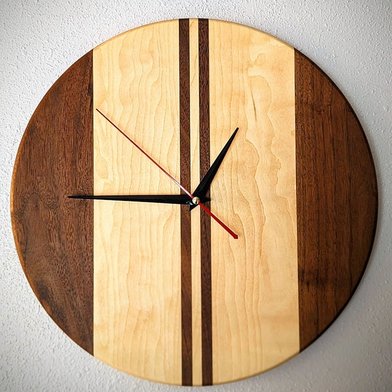 Handmade Wood Clock - Etsy